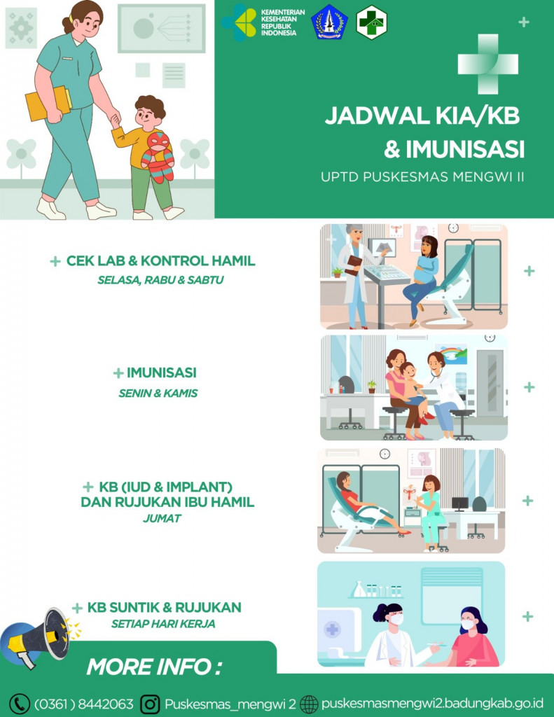 INFORMASI JADWAL KIA/KB DAN IMUNISASI DI UPTD PUSKESMAS MENGWI II ...